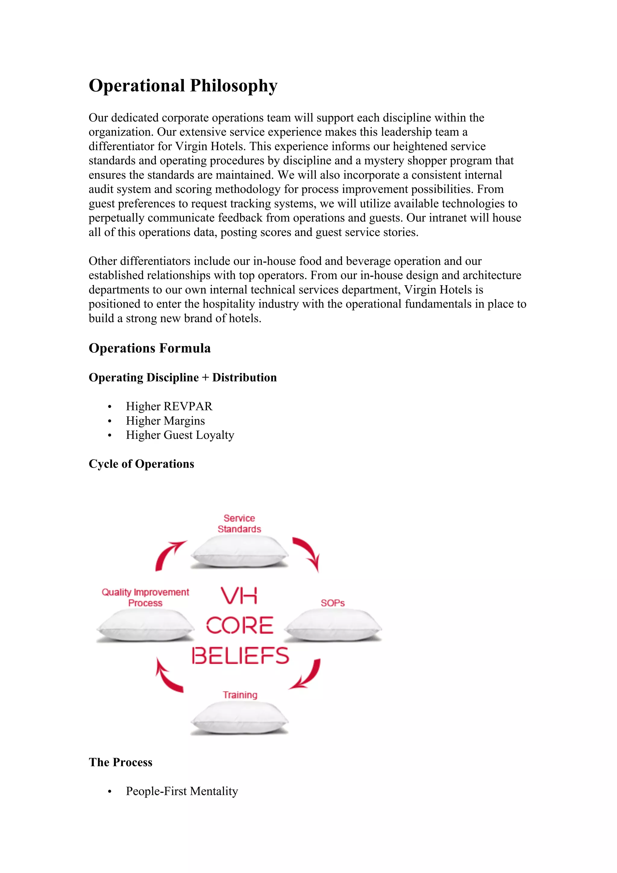 Virgin Hotels operational philosophy - Miguel Guedes de Sousa | PDF