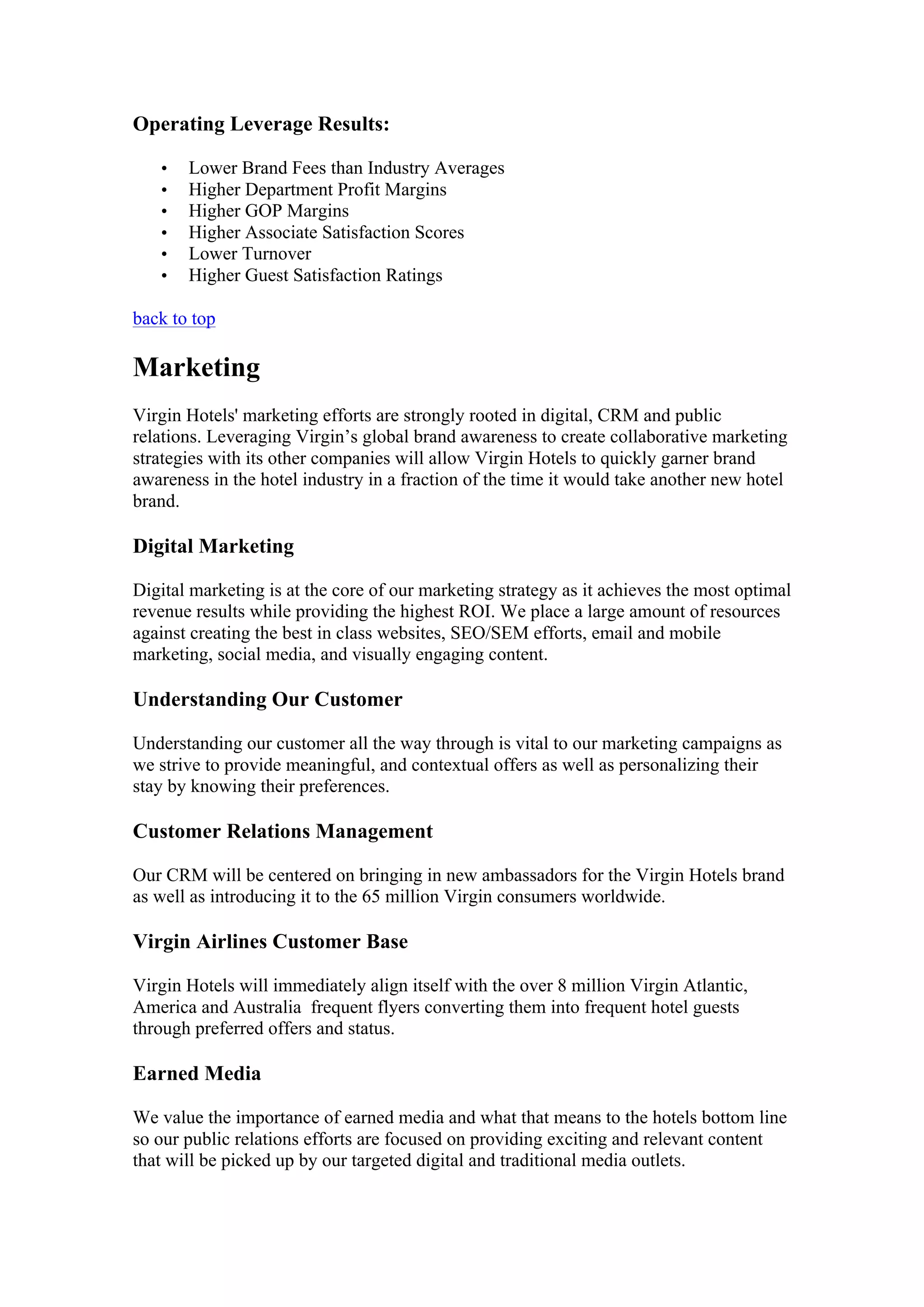 Virgin Hotels operational philosophy - Miguel Guedes de Sousa | PDF