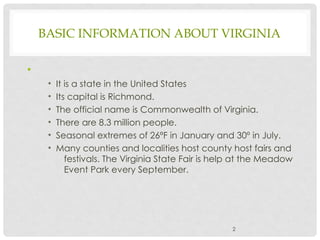 Virginia | PDF | North America Travel | Travel Locations