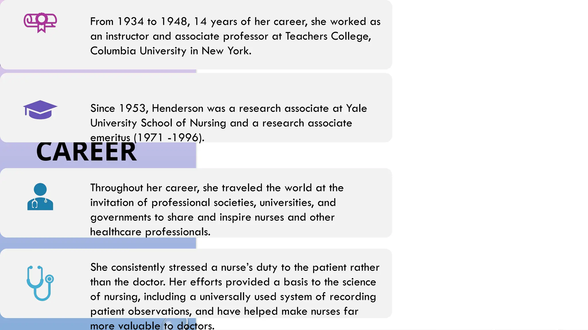 Virginia-Henderson the practice of nursing: need theory | PPTX