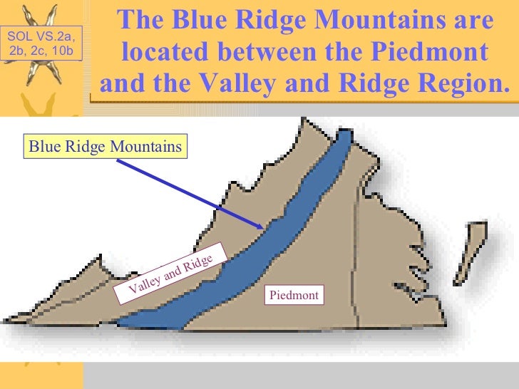 Virginia Blue Ridge Mountains Region Map