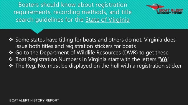 Virginia boat registration | PPTX