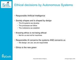 Virginia Dignum, Associate professor on Social Artificial Intelligence at TU Delft – Design and ...