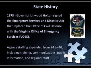Virginia emergency management presentation | PPTX