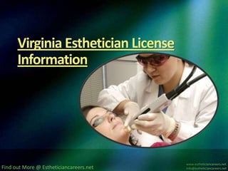Virginia esthetician license information | PPTX