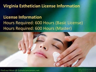 Virginia esthetician license information | PPTX