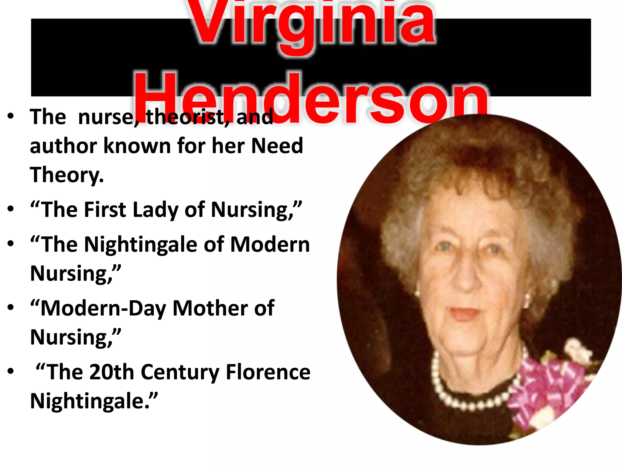 Virginia henderson | PPTX