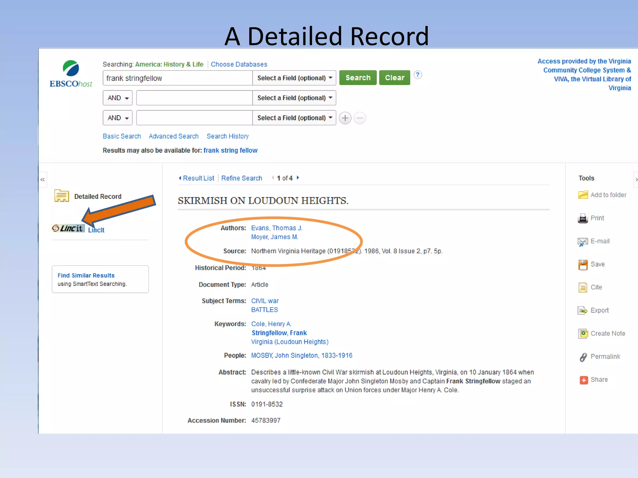 Virginia history: Library instruction | PDF