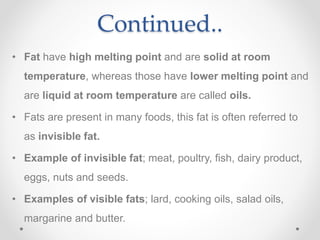 Effects of cooking, processing & storage of fats and oils | PPTX