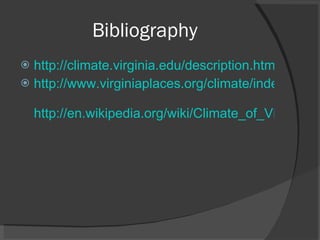Virginia’S Climate | PPT