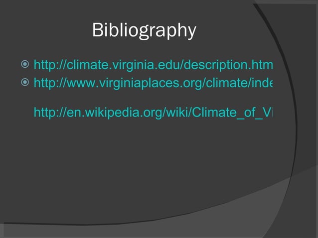 Virginia’S Climate | PPT
