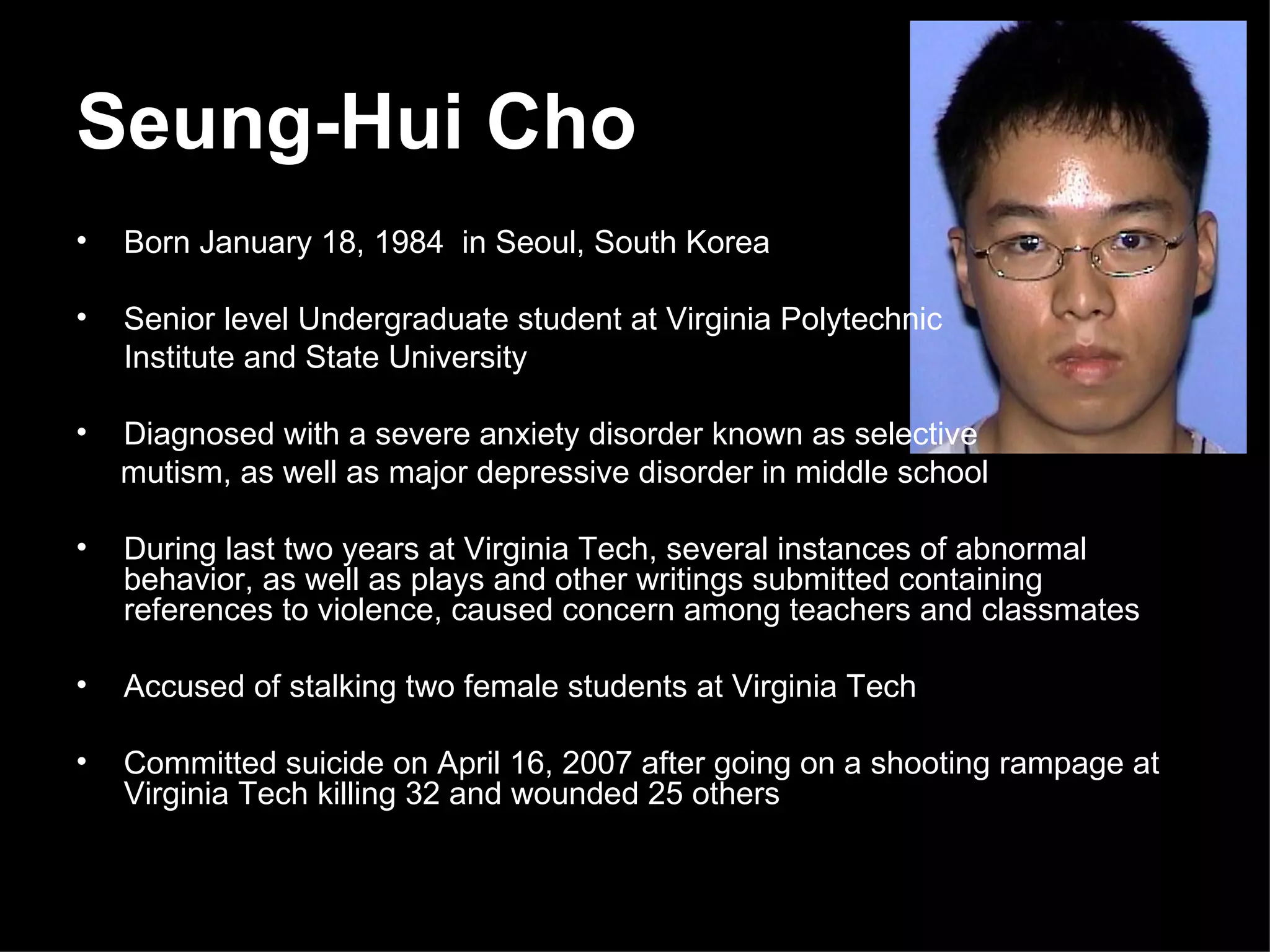 Virginia tech school shooting | PPT