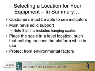 Virginia weights and measures regulations | PPT