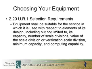 Virginia weights and measures regulations | PPT