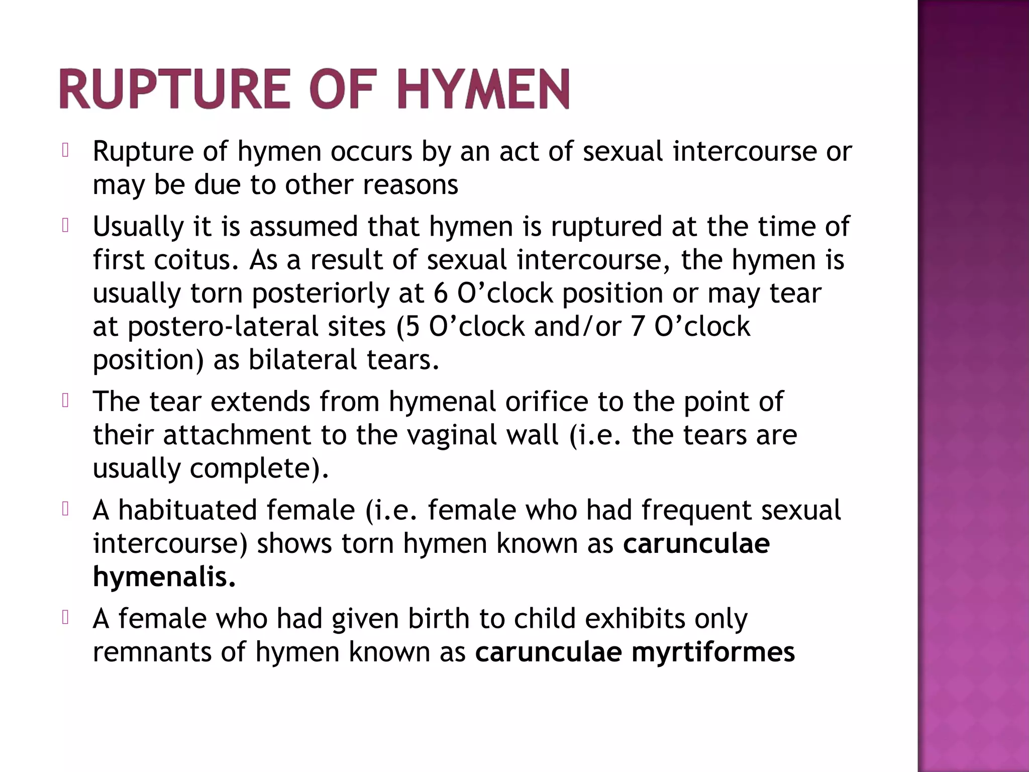 Virginity, sexual offenses and | PPT