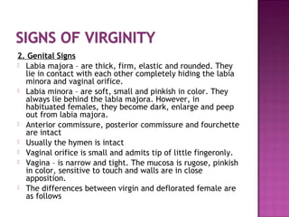 Virginity, sexual offenses and | PPT