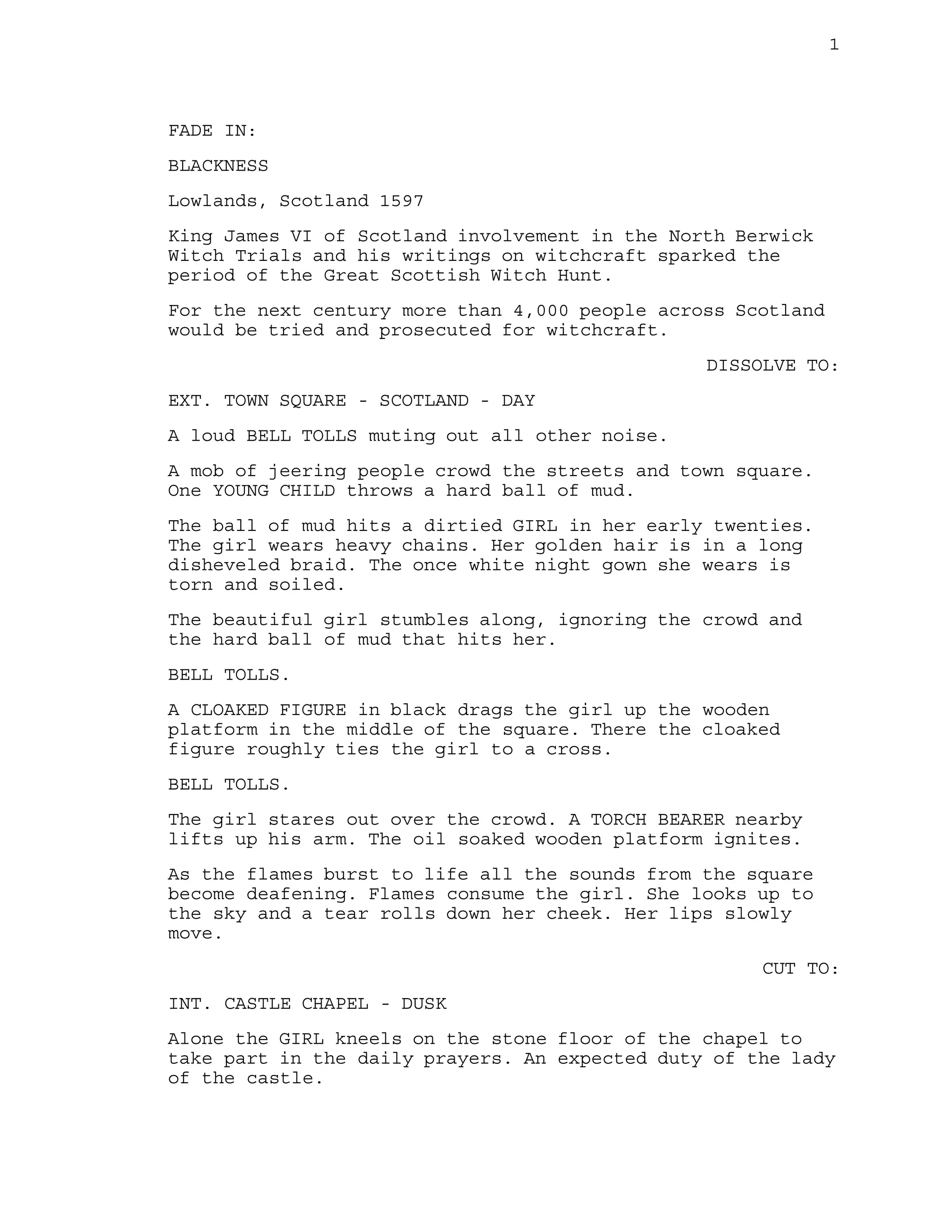 Short Screenplay of Virgin Mary's Child | PDF