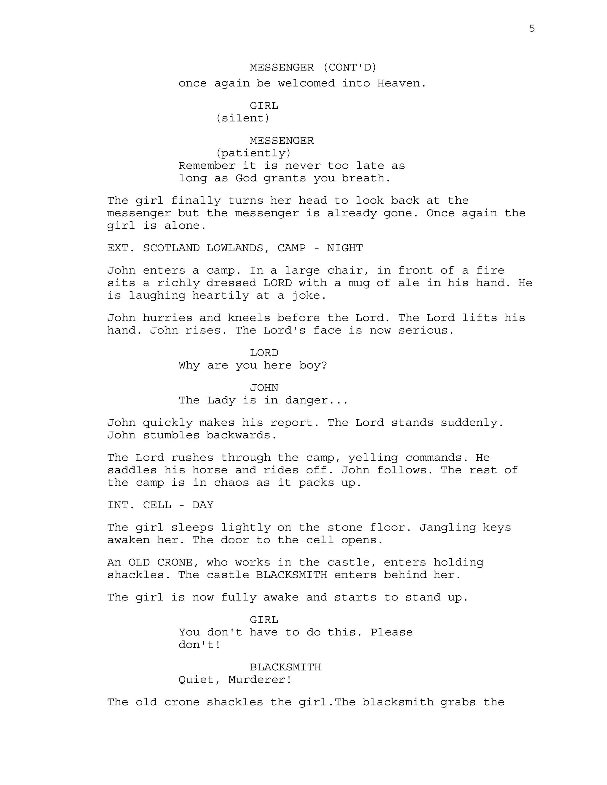 Short Screenplay of Virgin Mary's Child | PDF