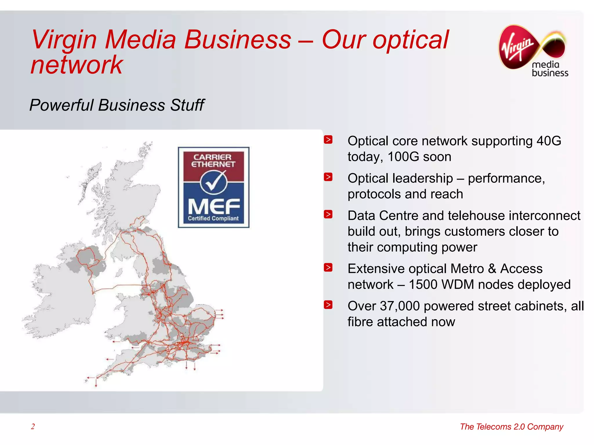 Optical Networking Trends – The Virgin Media Business View | PPT