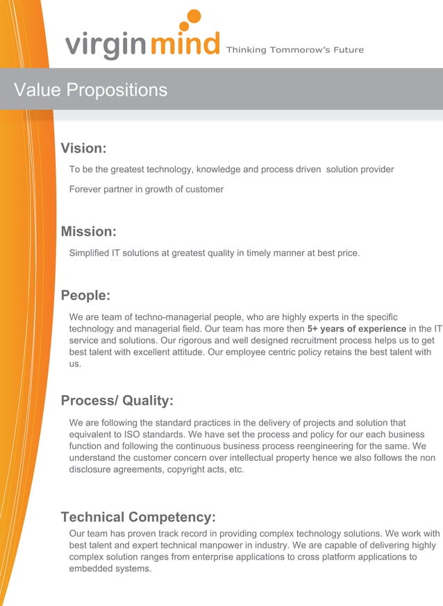 Virgin mind technologies profile | PDF