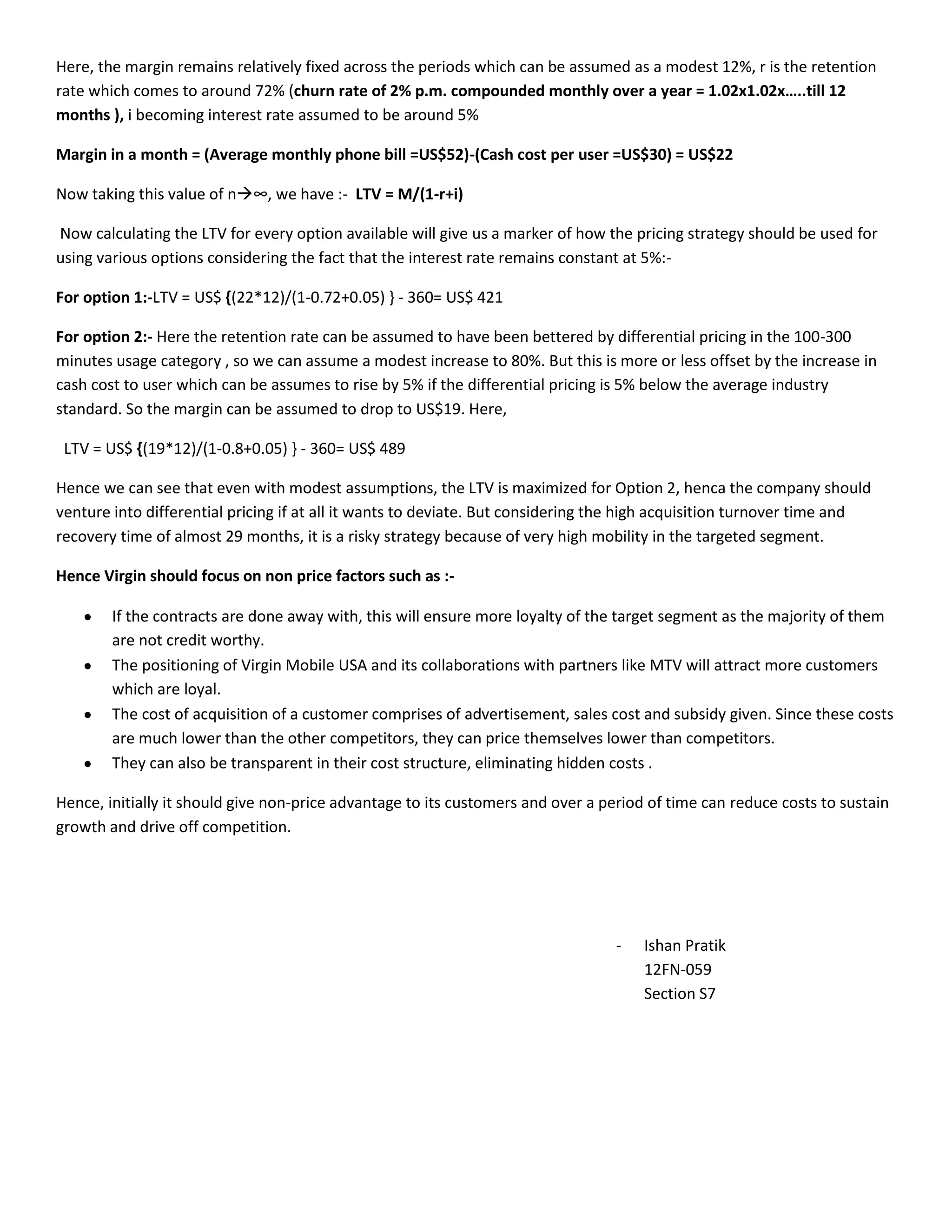 Virgin mobile pricing | DOCX