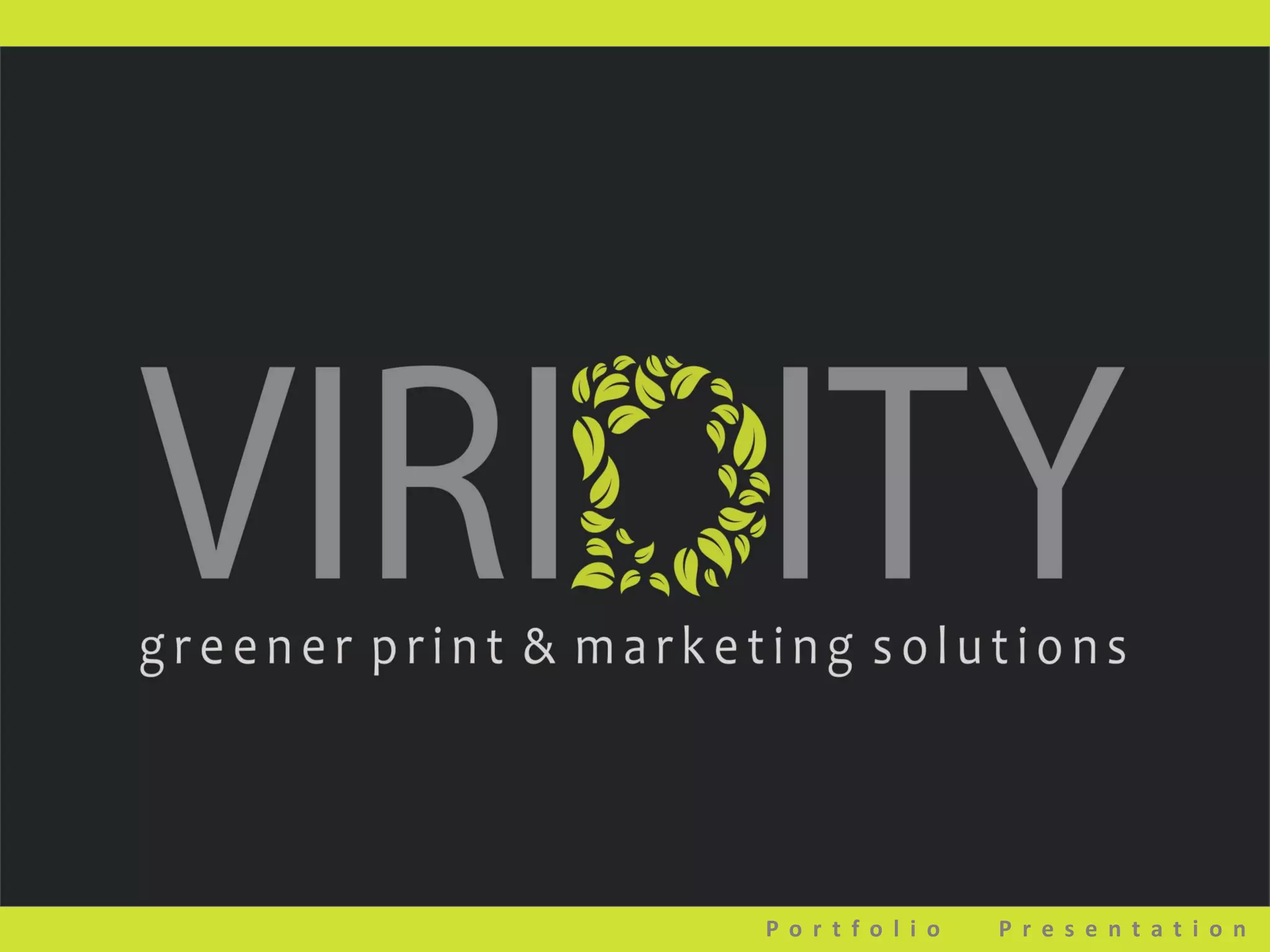 Viridity digital presentation | PDF