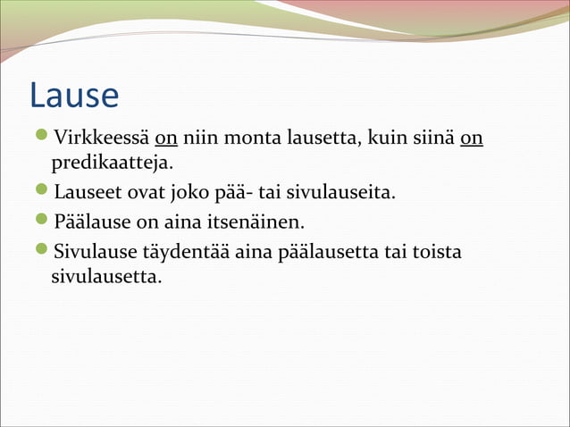 Virke ja lause | PPT