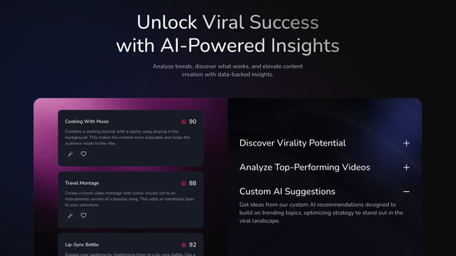 Virlo: Track viral trends on short form content platforms | PPTX