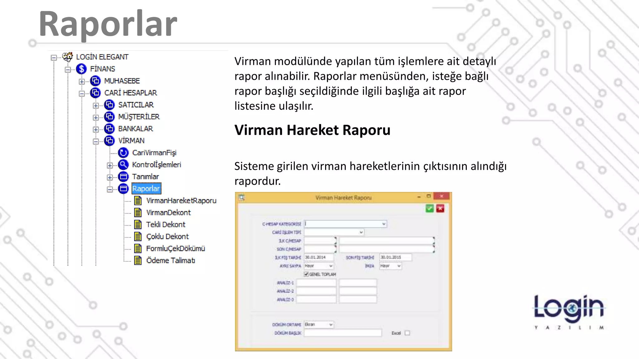 Virman - Login Entegre ERP | PPTX