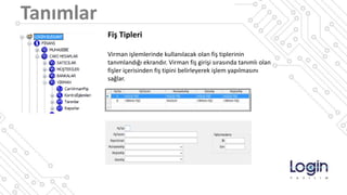 Virman - Login Entegre ERP | PPTX