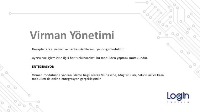 Virman - Login Entegre ERP