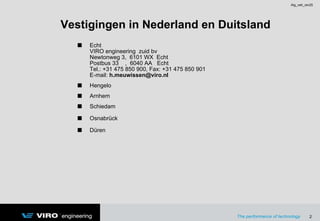 VIRO presentation VEZ_2009 | PPT