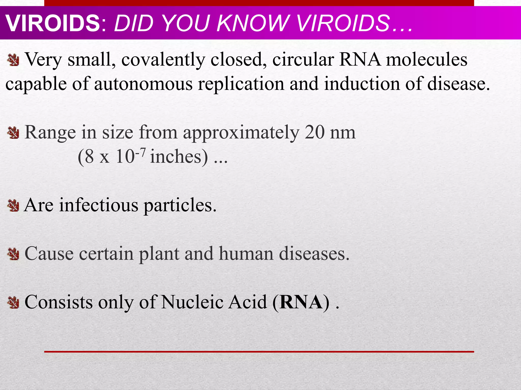 Viroids