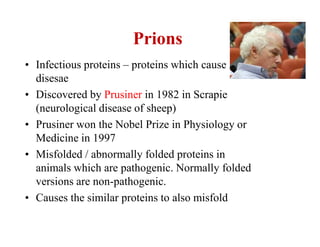Viroids, Prions and Mycoplasma | PDF