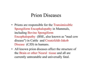 Viroids, Prions and Mycoplasma | PPT | Free Download