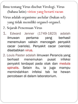 Virologi. bag 1 | PPT