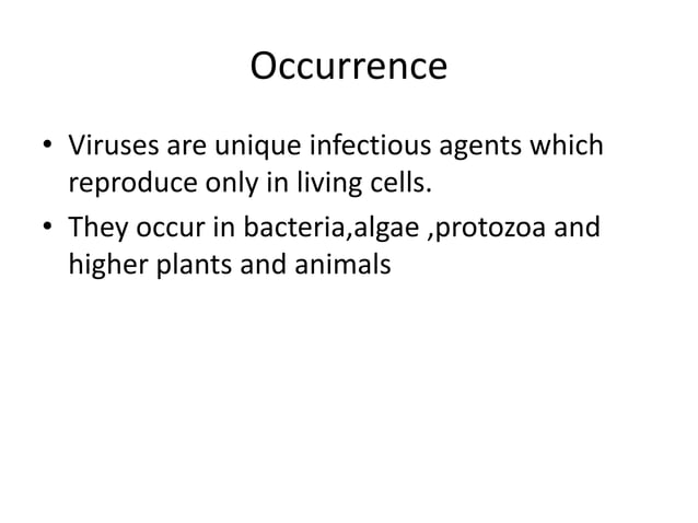Virology | PPTX | Biological Sciences | Science