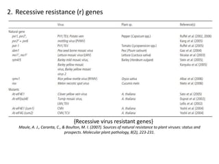 Virus resistant transgenic plants | PPTX