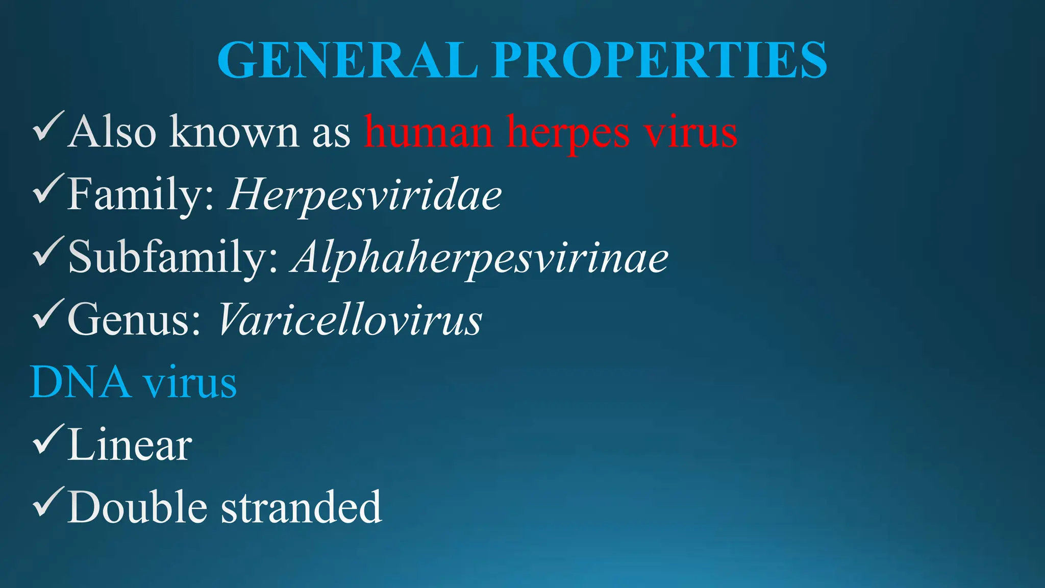 Varicella Zoster Virus (VZV) DNA Virus... | PPT