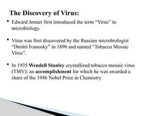 Virology.pptx virus classification nand methods slides | PPTX