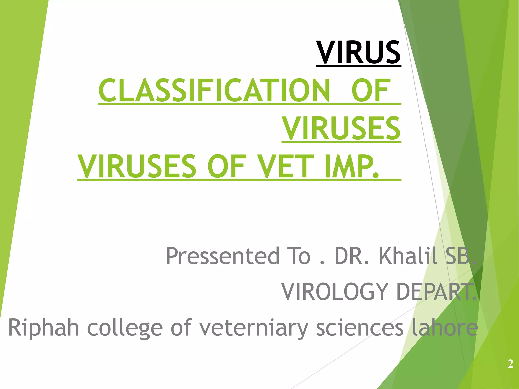 classification of virus and basic terms | PPT