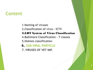 classification of virus and basic terms | PPT