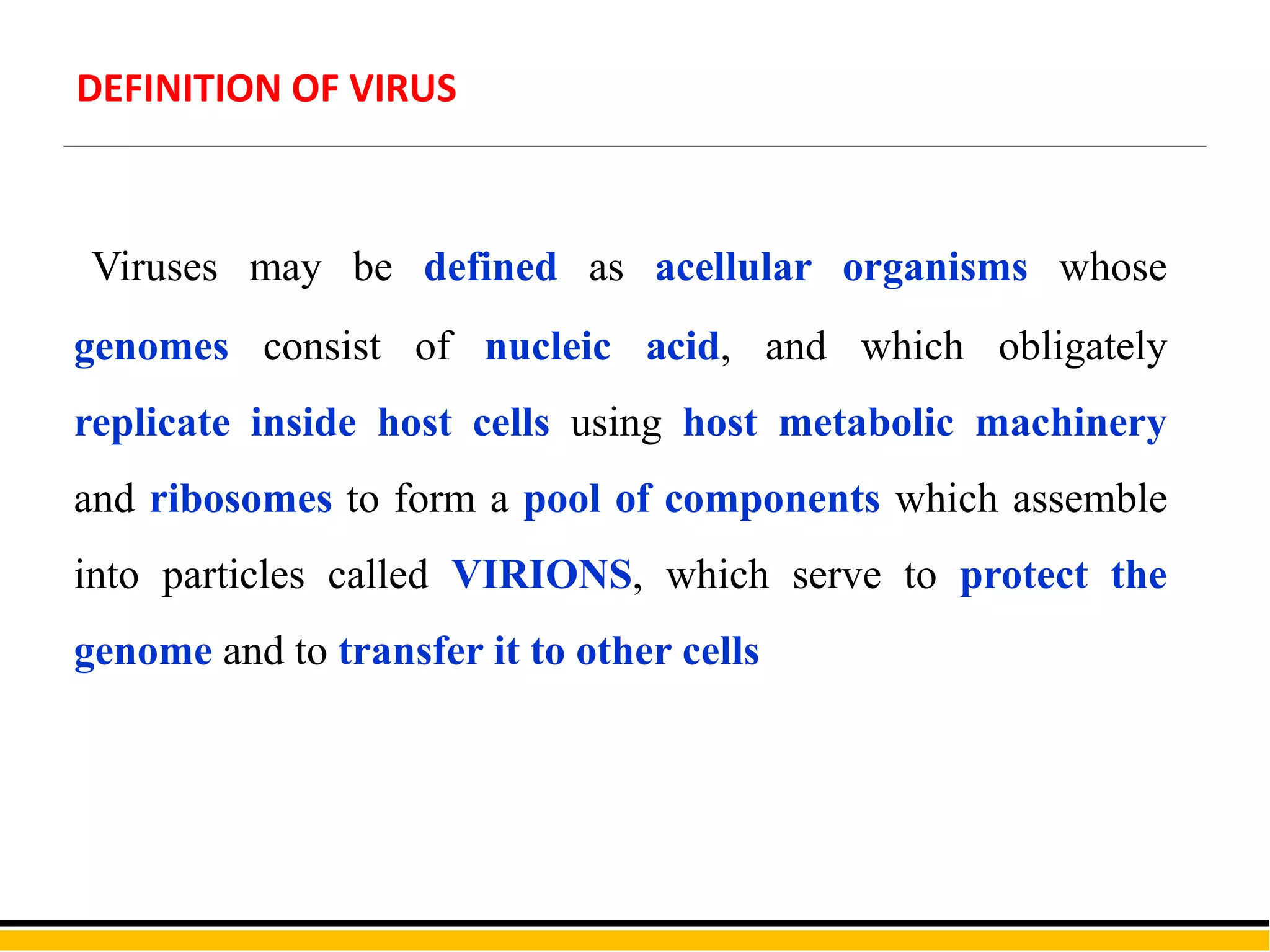 VIROLOGY - INTRODUCTION | PPTX