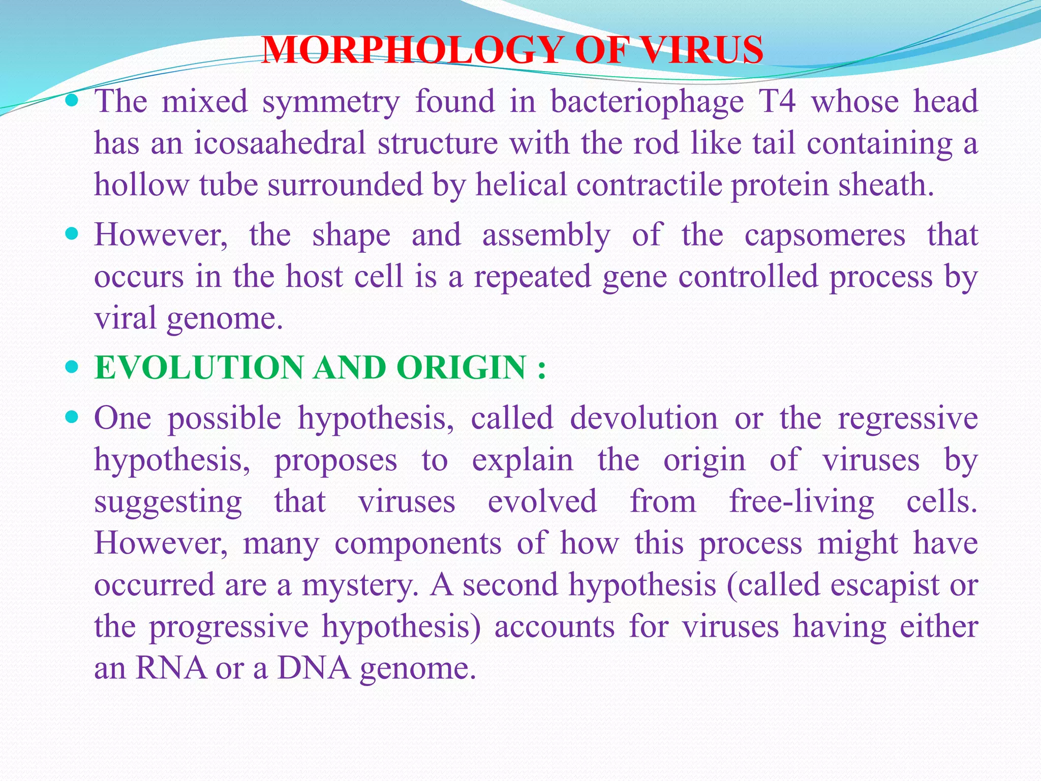 Virus-Morphology, General structures and classification | PPT