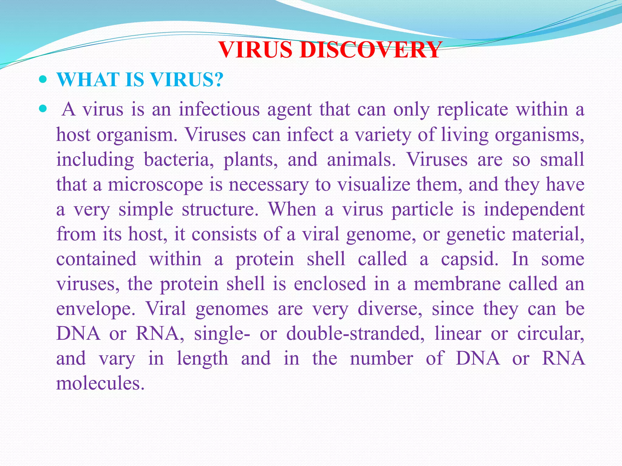 Virus-Morphology, General structures and classification | PPT