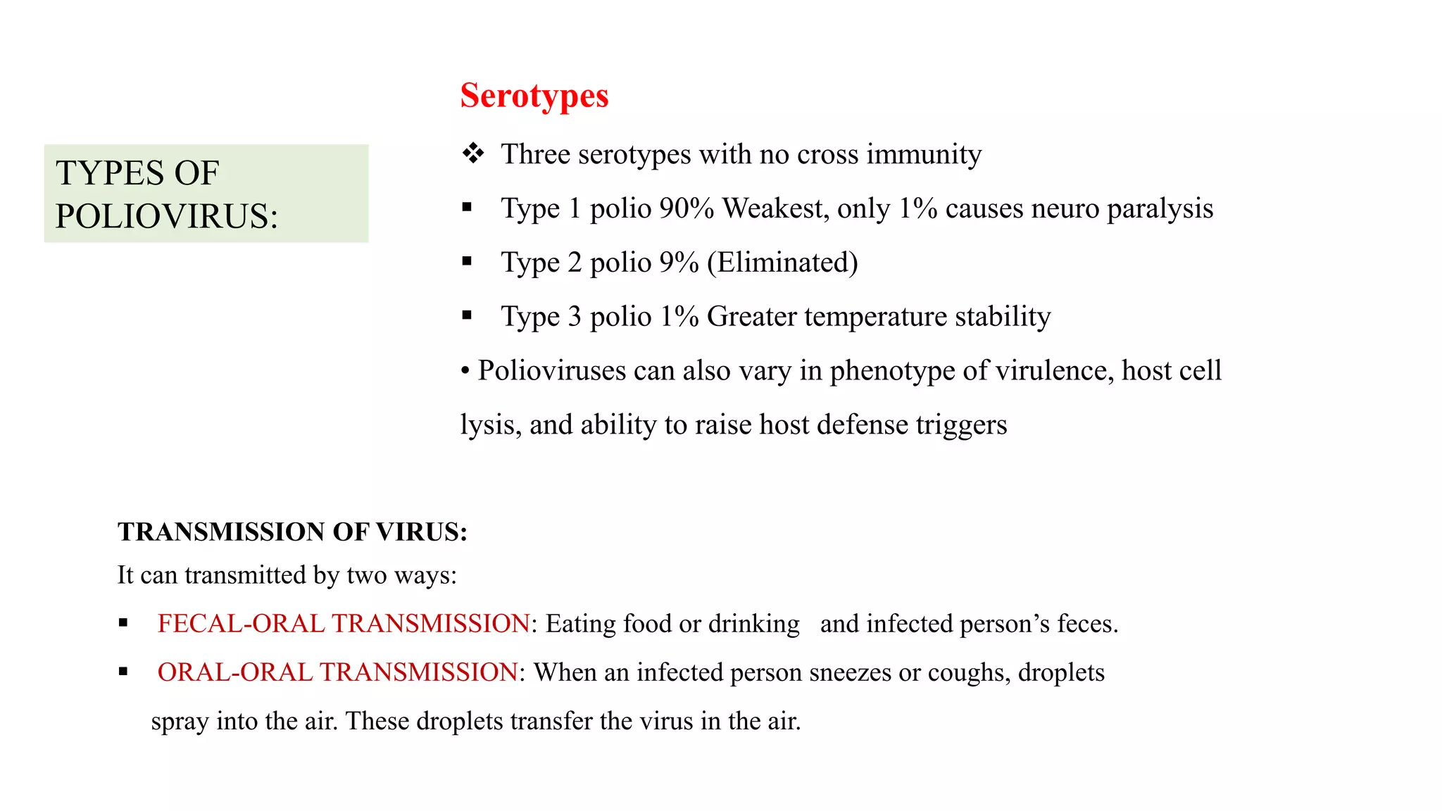 Molecular Epidemiology of Polio virus | PPT
