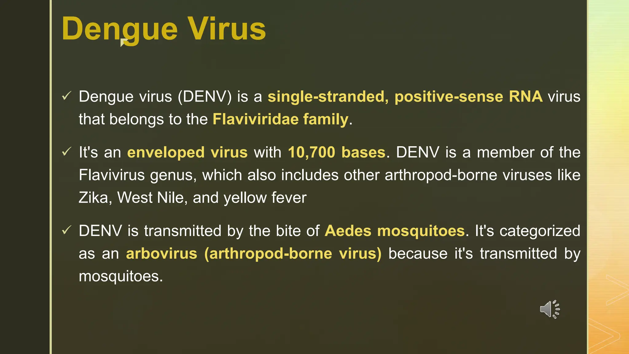 Virology Dengue - Dengue Virus in Detail | PPSX