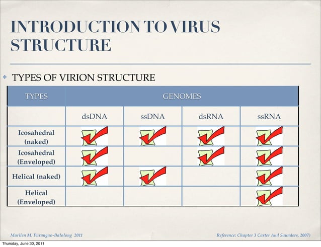 Virology lecture 2 (viral structure)