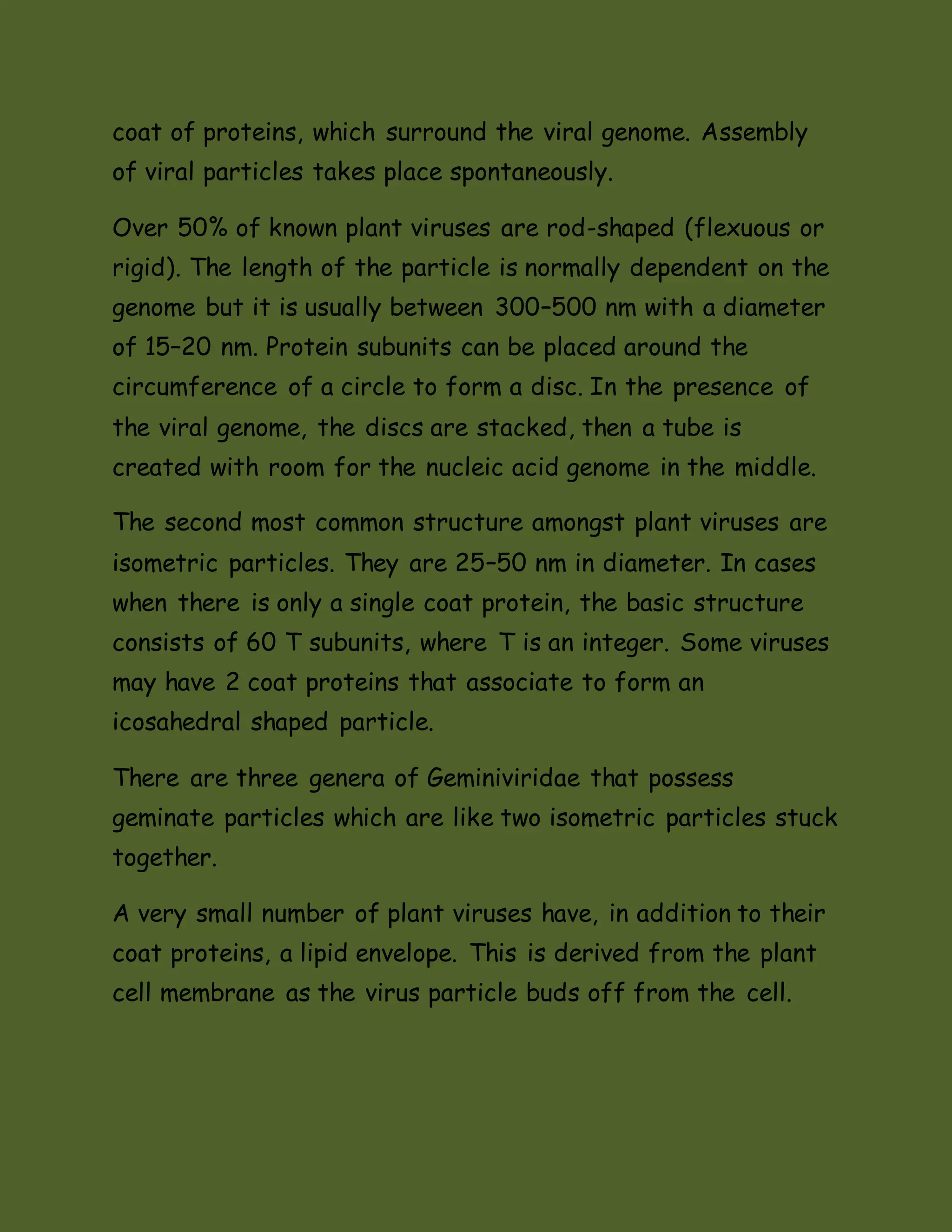 Nature of Plants and Animal Viruses. | DOCX