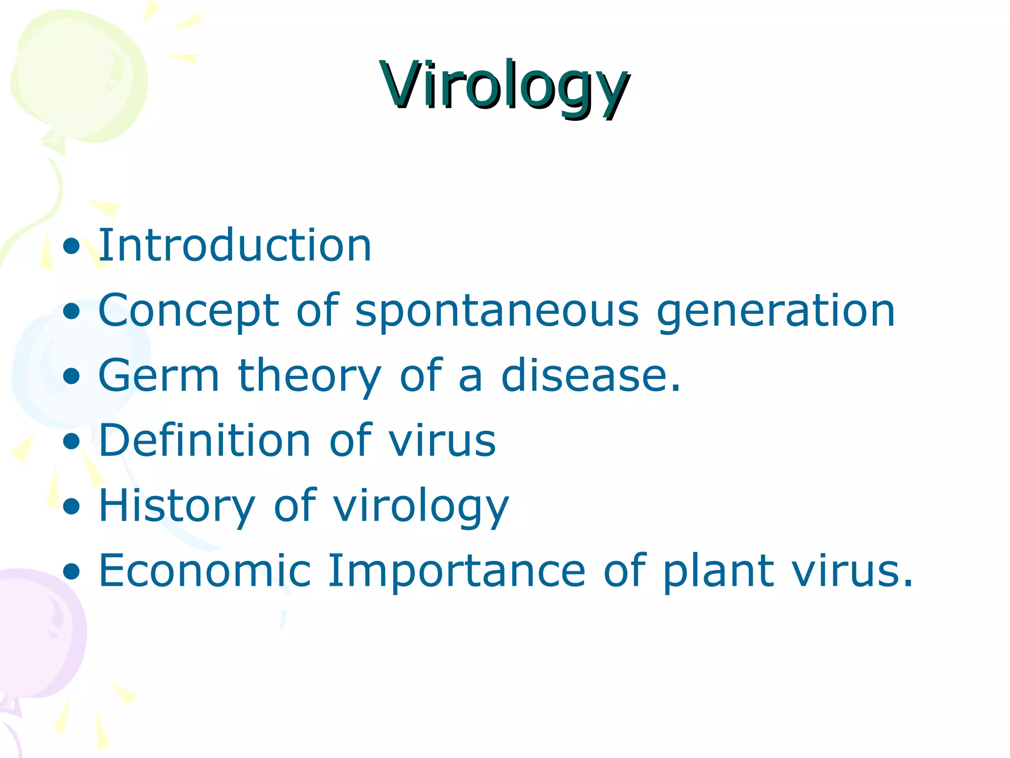 Plant virology - Basics | PPT